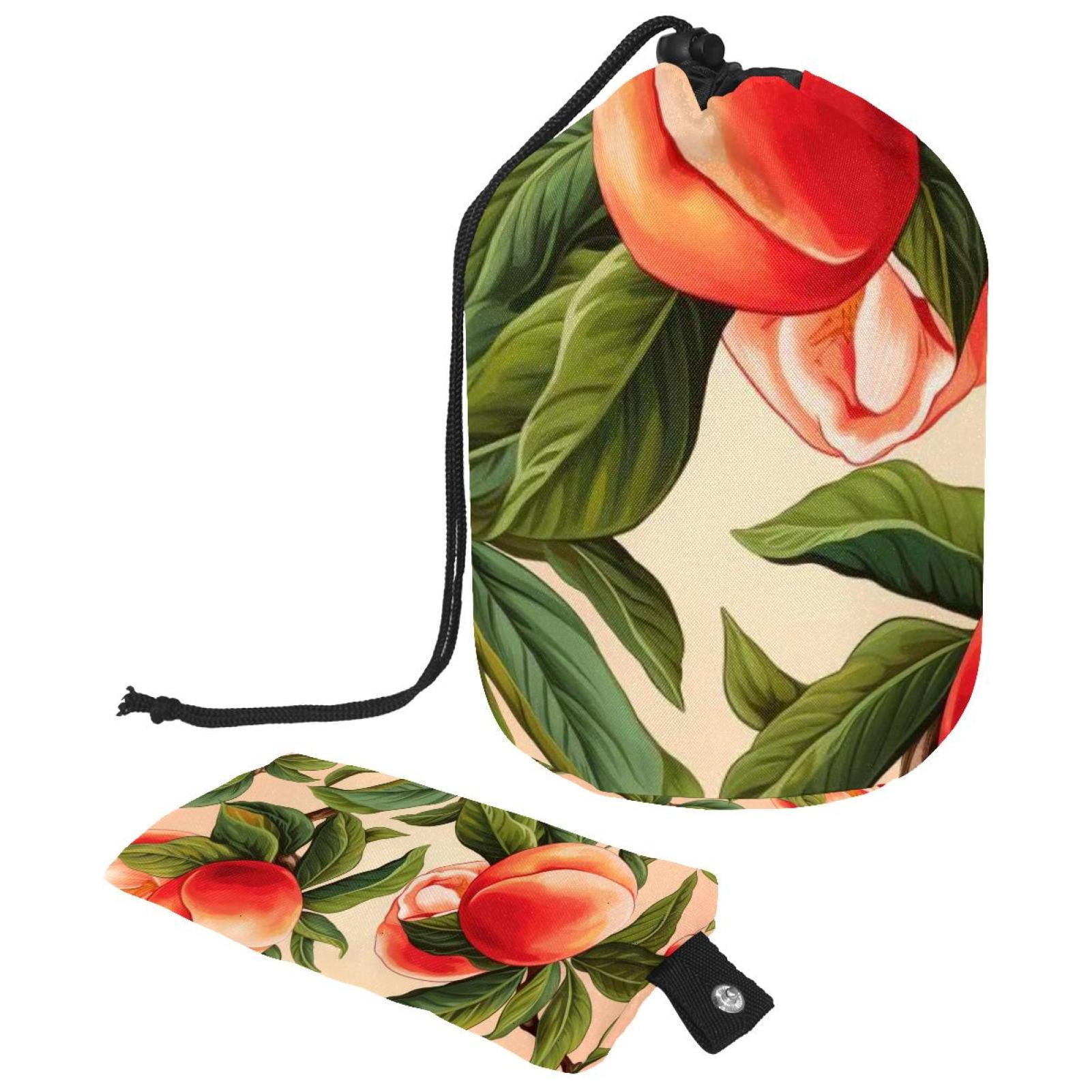 Peach Portable Drawstring Foldable Travel Laundry Bag Shower Bags Mesh ...