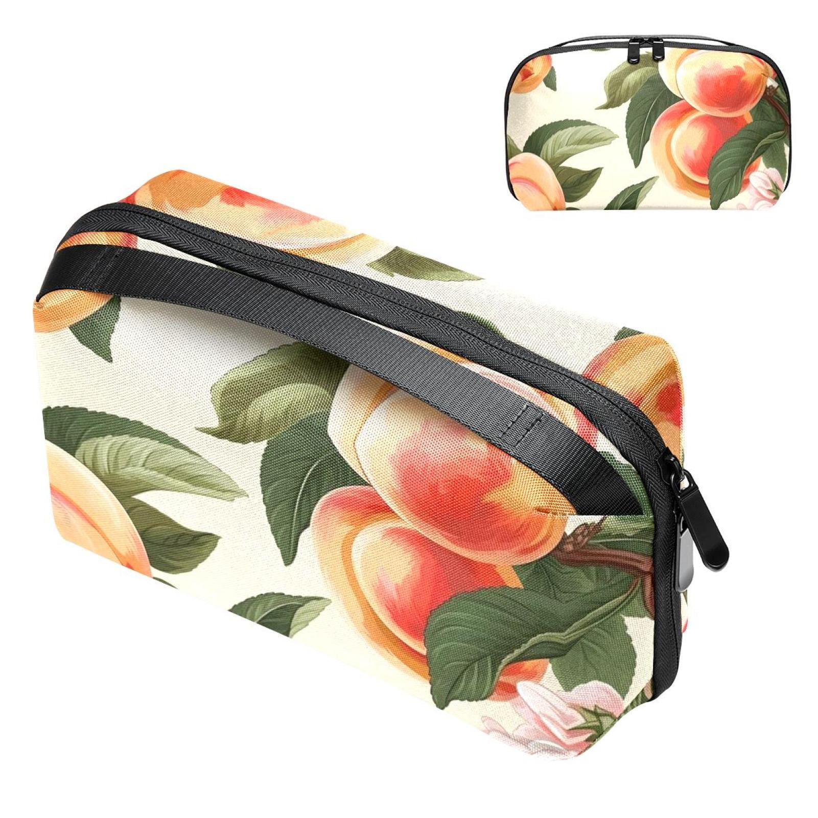 Peach Portable Oxford Cloth Charger Case with Waterproof Design - 5.9x9 ...