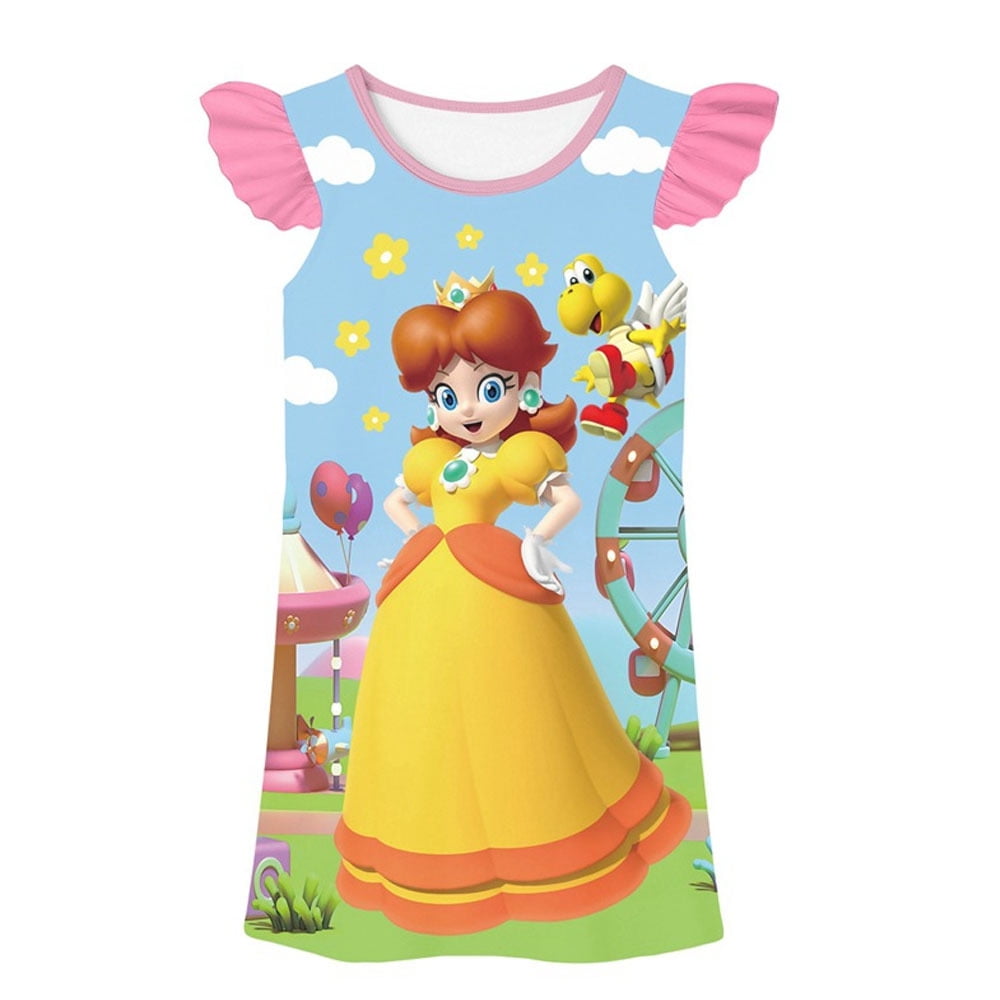 Peach Princess Sleep DressFor Girls Toddler Casual Homewear Nightdress ...