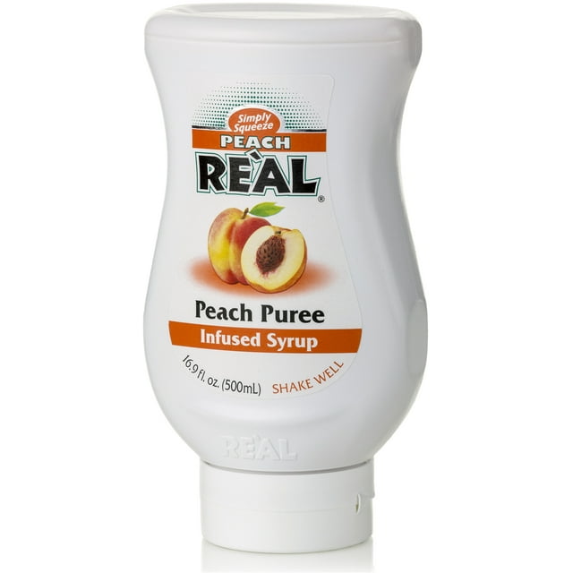 Peach Real Peach Puree Infused Syrup, 16.9 Fl Oz - Walmart.com