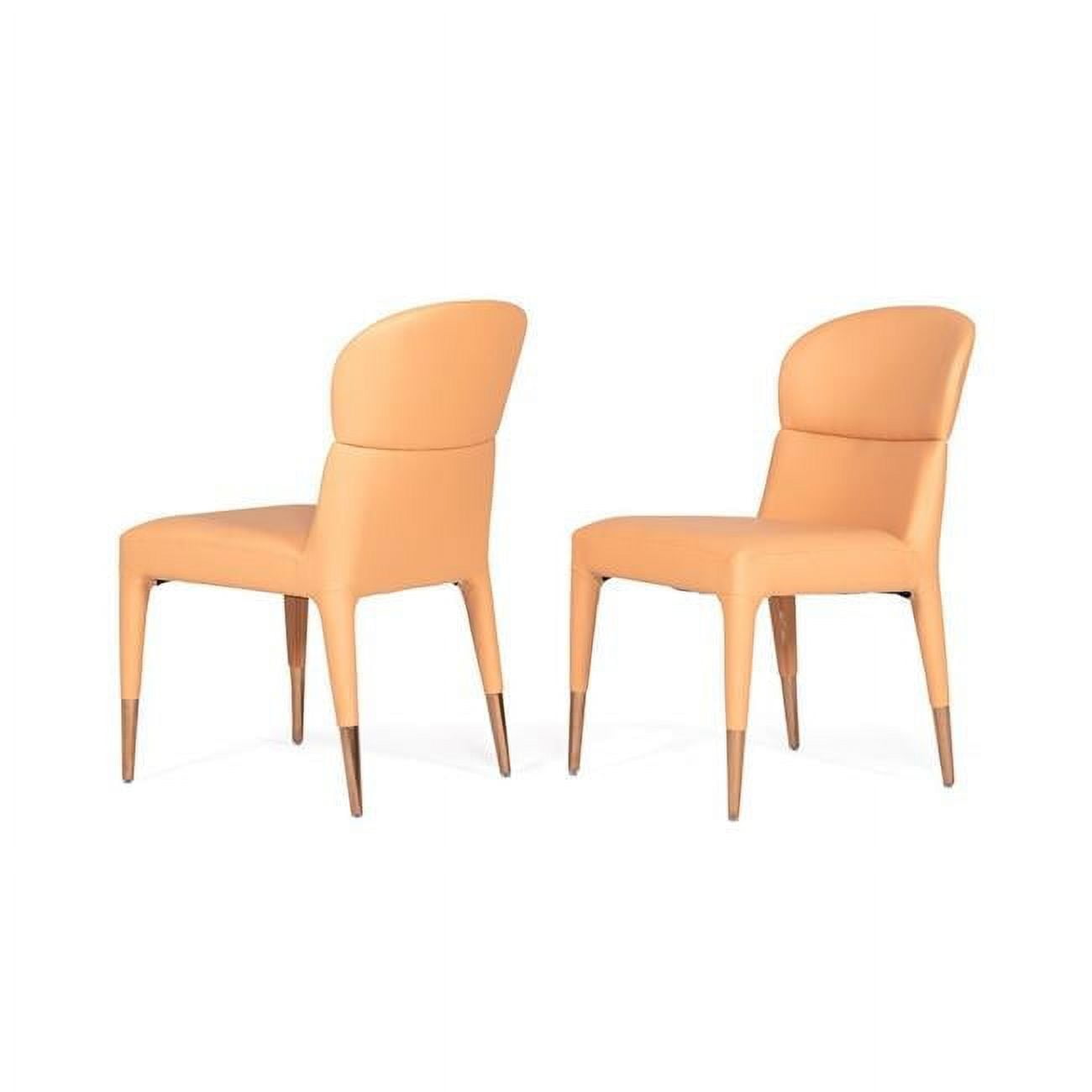 Peach Rosegold Dining Chairs - Set of 2 - Walmart.com