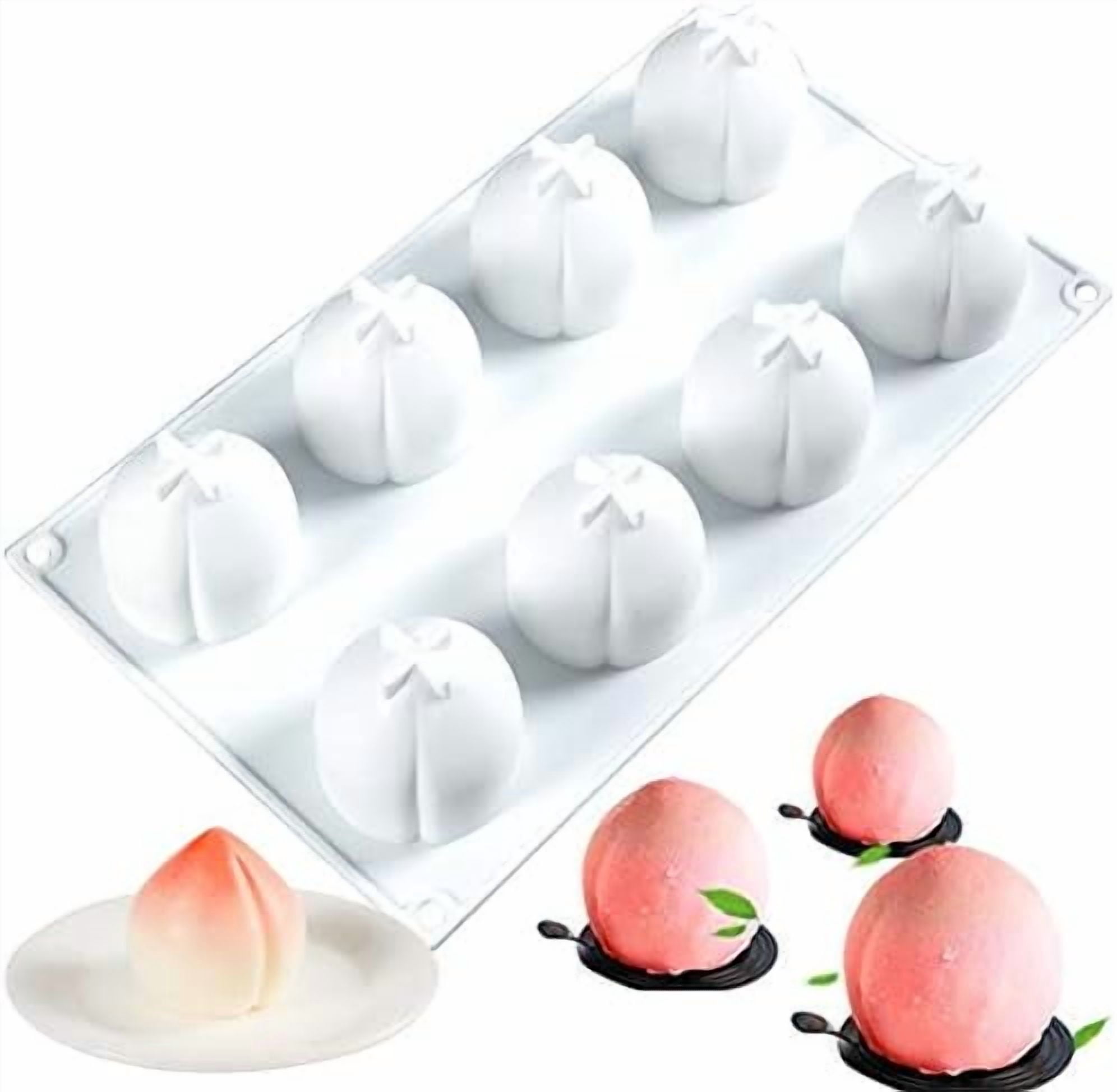 Peach Silicone Mold for Baking Mousse Cake, Fruit French Dessert ...