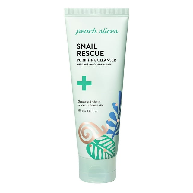 Peach Slices Snail Rescue Skin Purifying Cleanser for Dry and Dull Skin ...