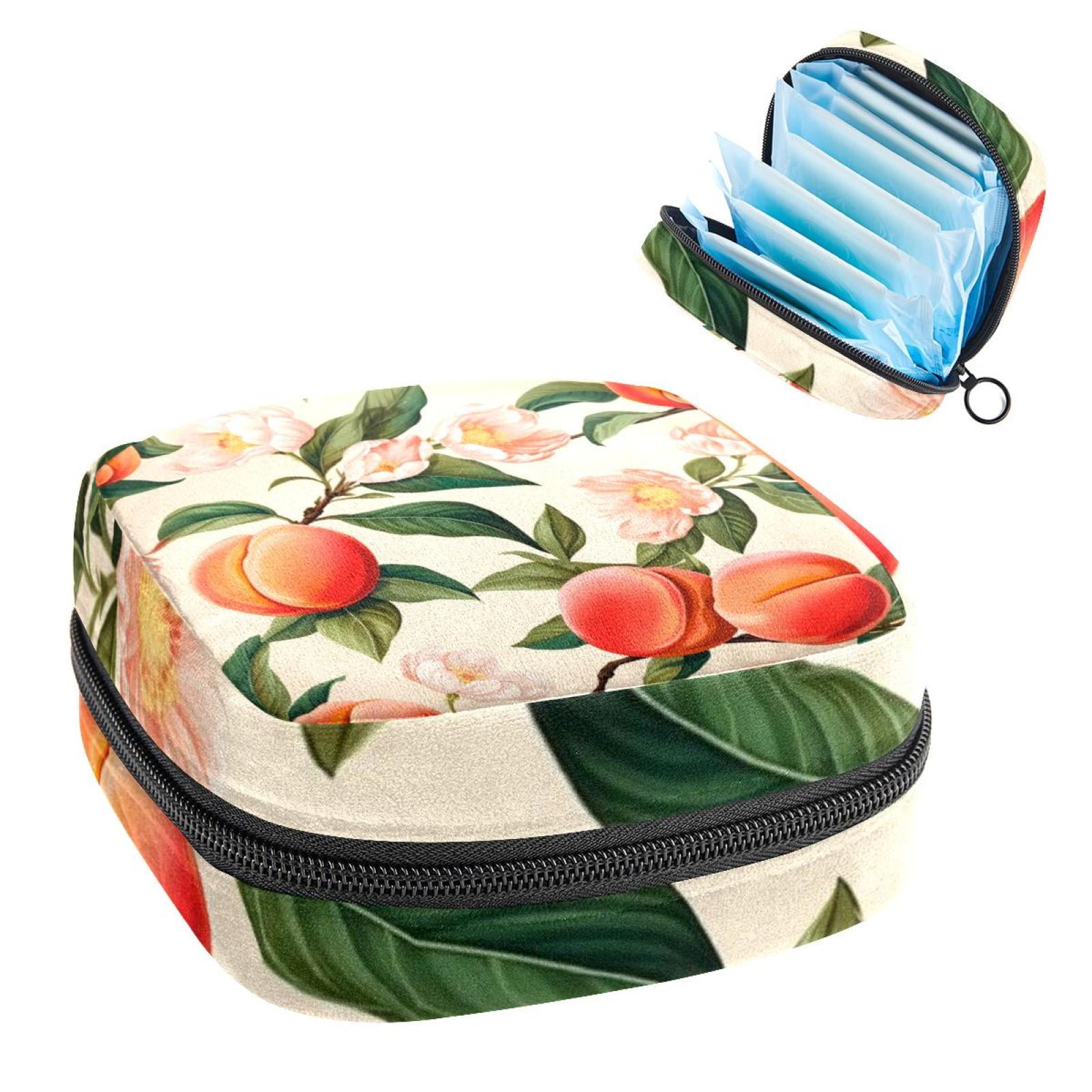 Peach Small Bag Period Pouch Small Wire Pouch Zipper Pencil Case Pouch ...