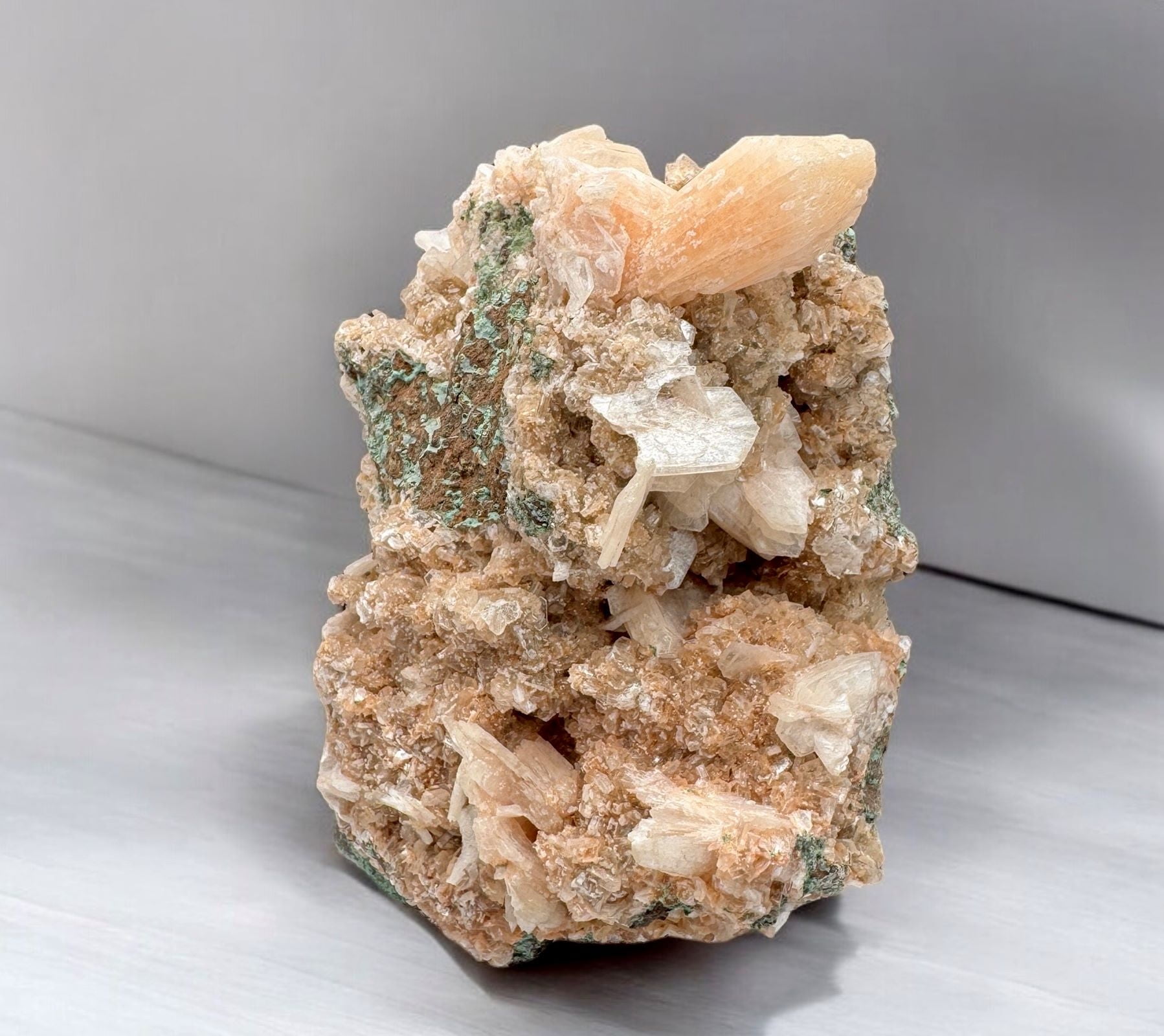 Peach Stilbite with Chalcedony Cluster - Walmart.com