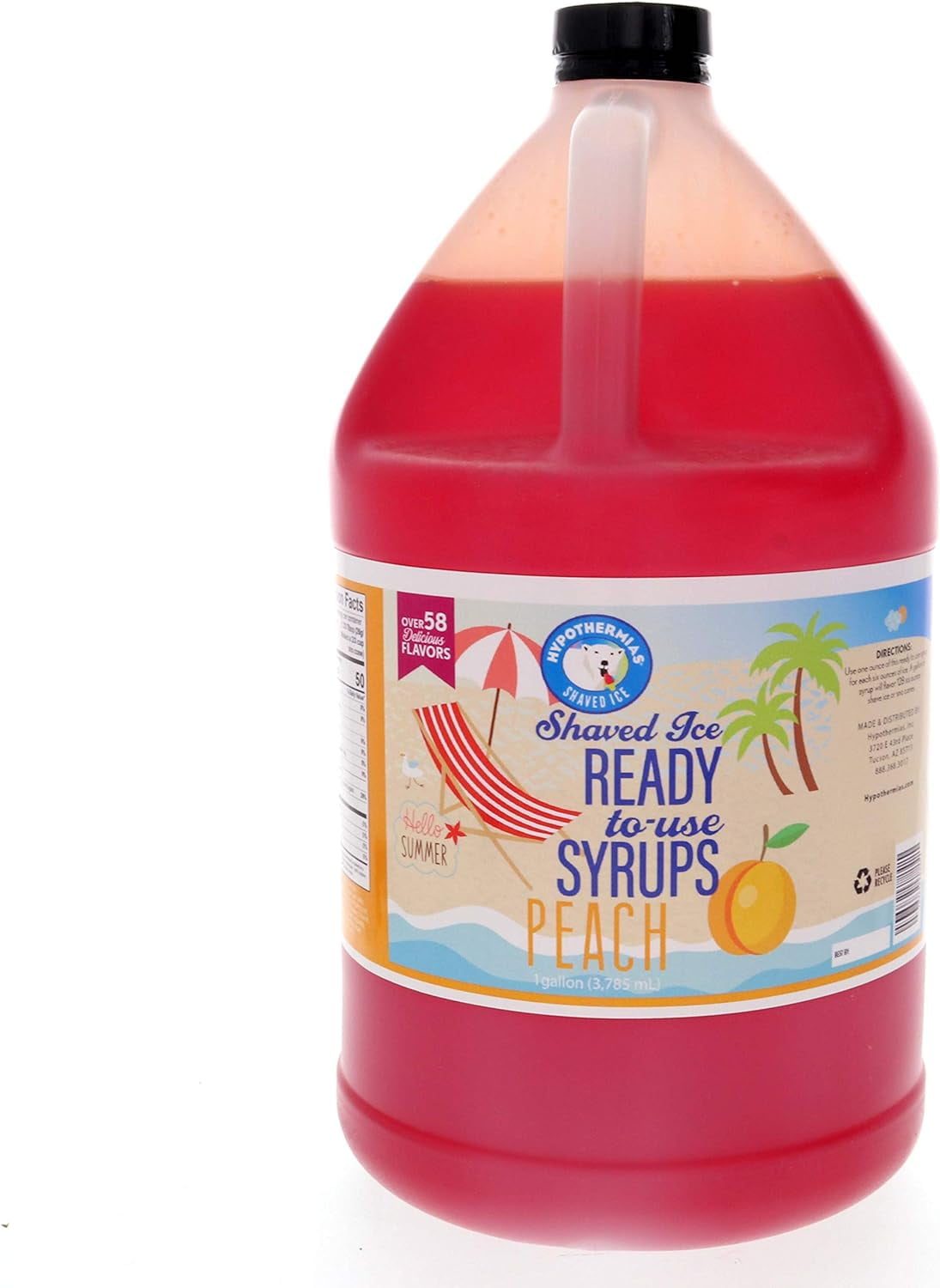 Peach Syrup - 128 Fl Oz Recyclable Bottle - Walmart.com