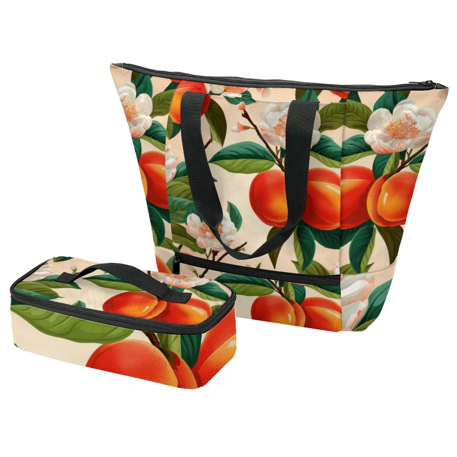 Peach Travel Duffel Bag Sports Tote Gym Bags Shoulder Weekender ...