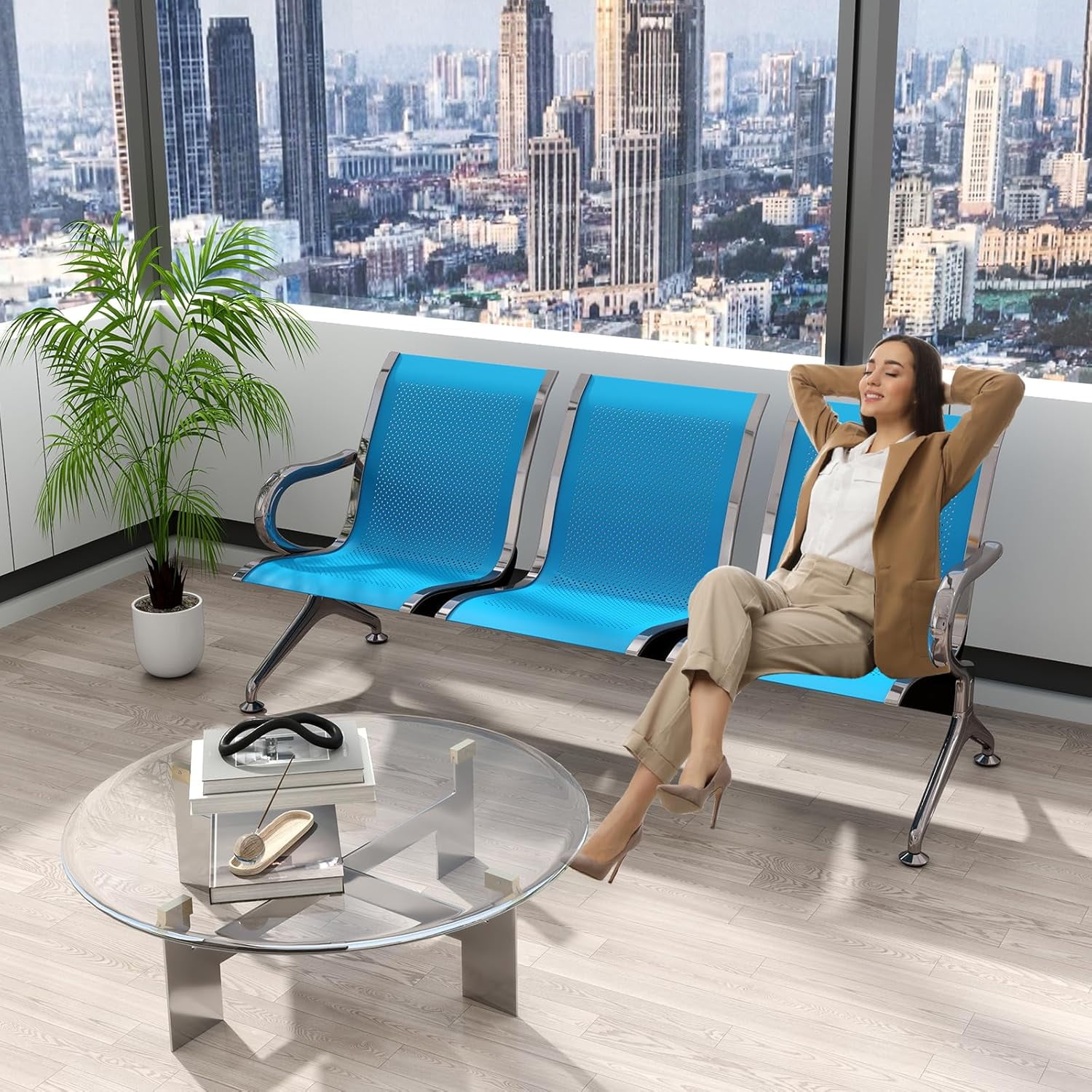 Peach Tree Reception Chair Waiting Room Chair with Arms Reception for ...