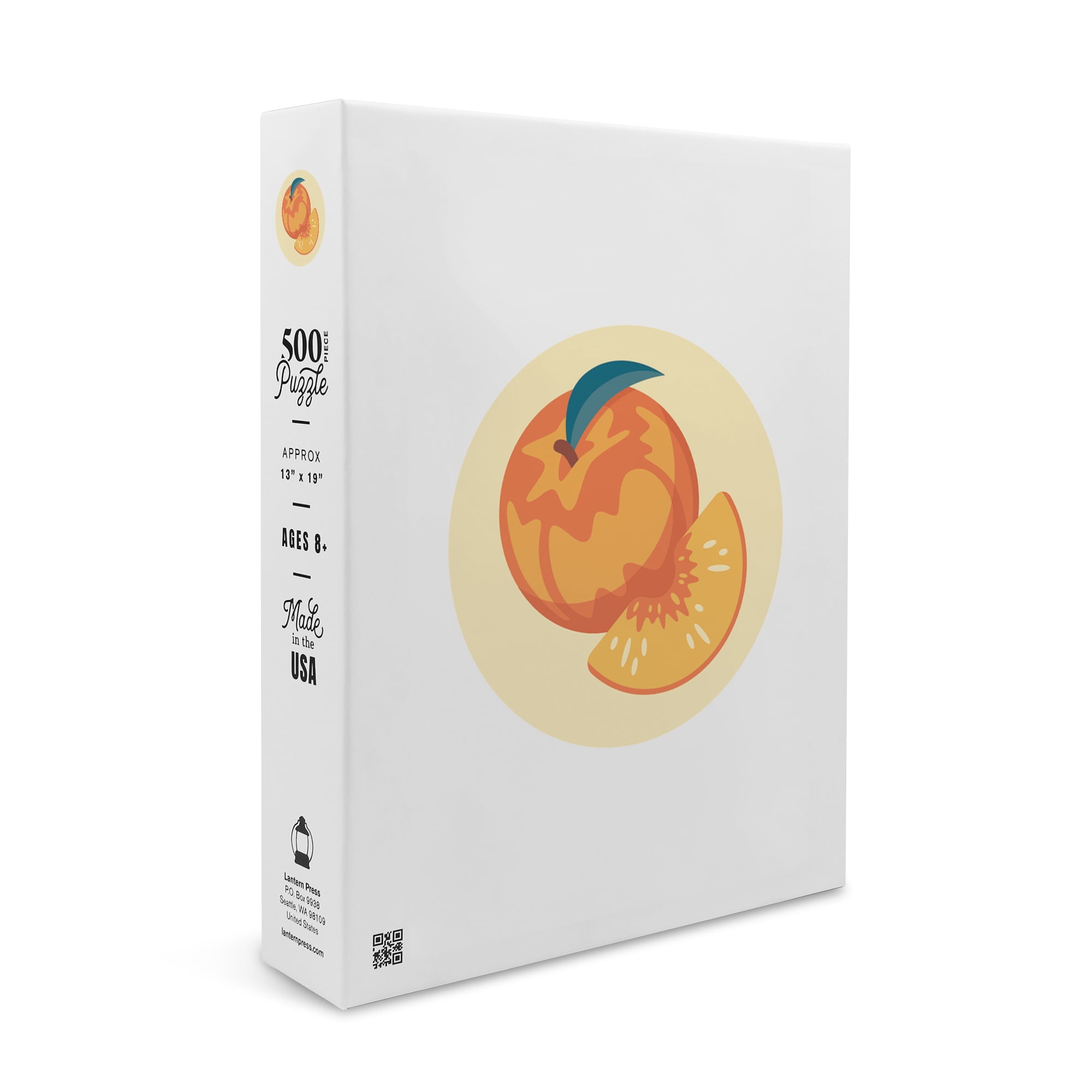 Peach, Vector (19x27 inches, Premium 500 Piece Jigsaw Puzzle for Adults ...
