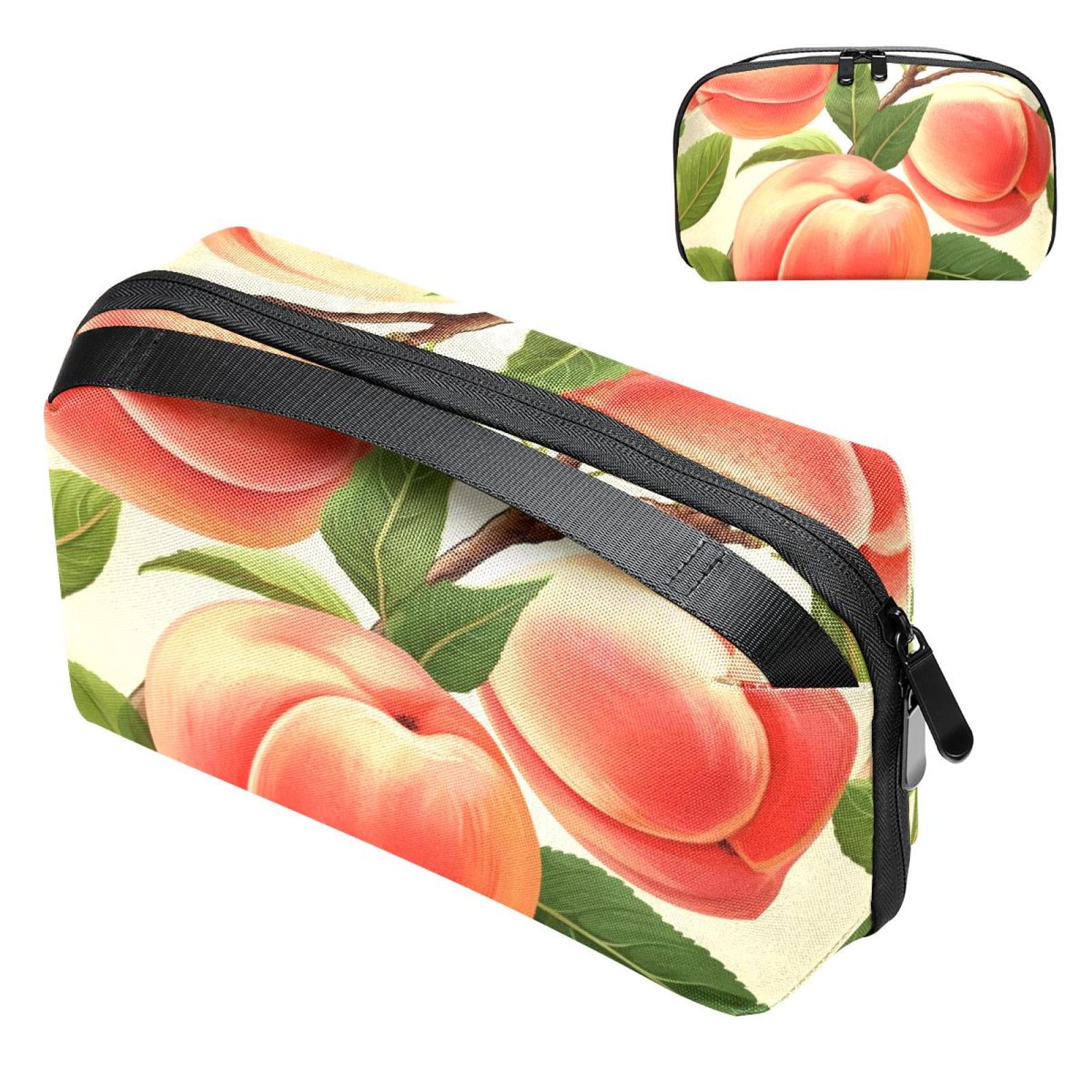 Peach Waterproof Oxford Fabric Charger Case with Charger Pouch, Cable ...