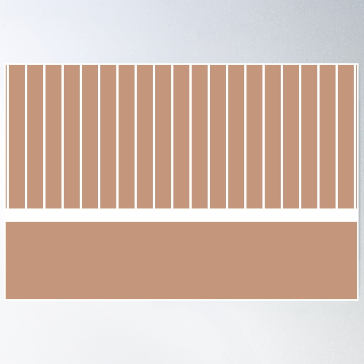 Peach White Minimal Modern Stripe Pattern On Solid Pairs 2023 Coty ...