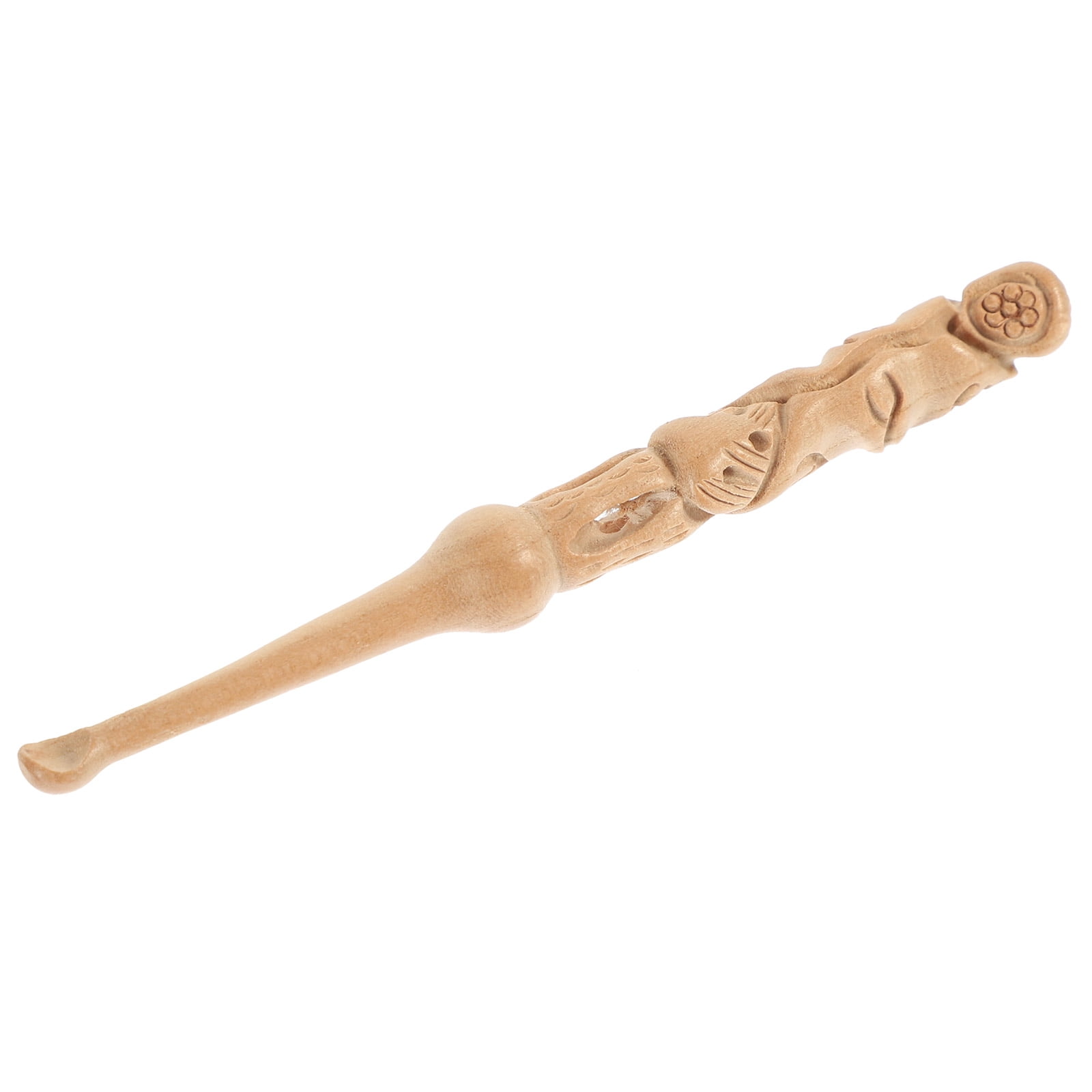 Peach Wood Carved Ear Plugs Scoop Kit Scraper Tool Child - Walmart.com