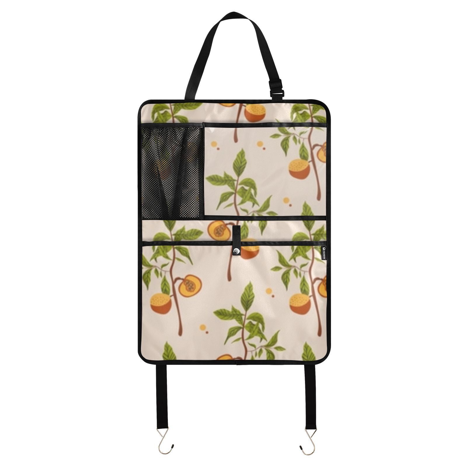 Peach tree seamless pattern 214 Pack Backseat Protector Seat Covers for ...
