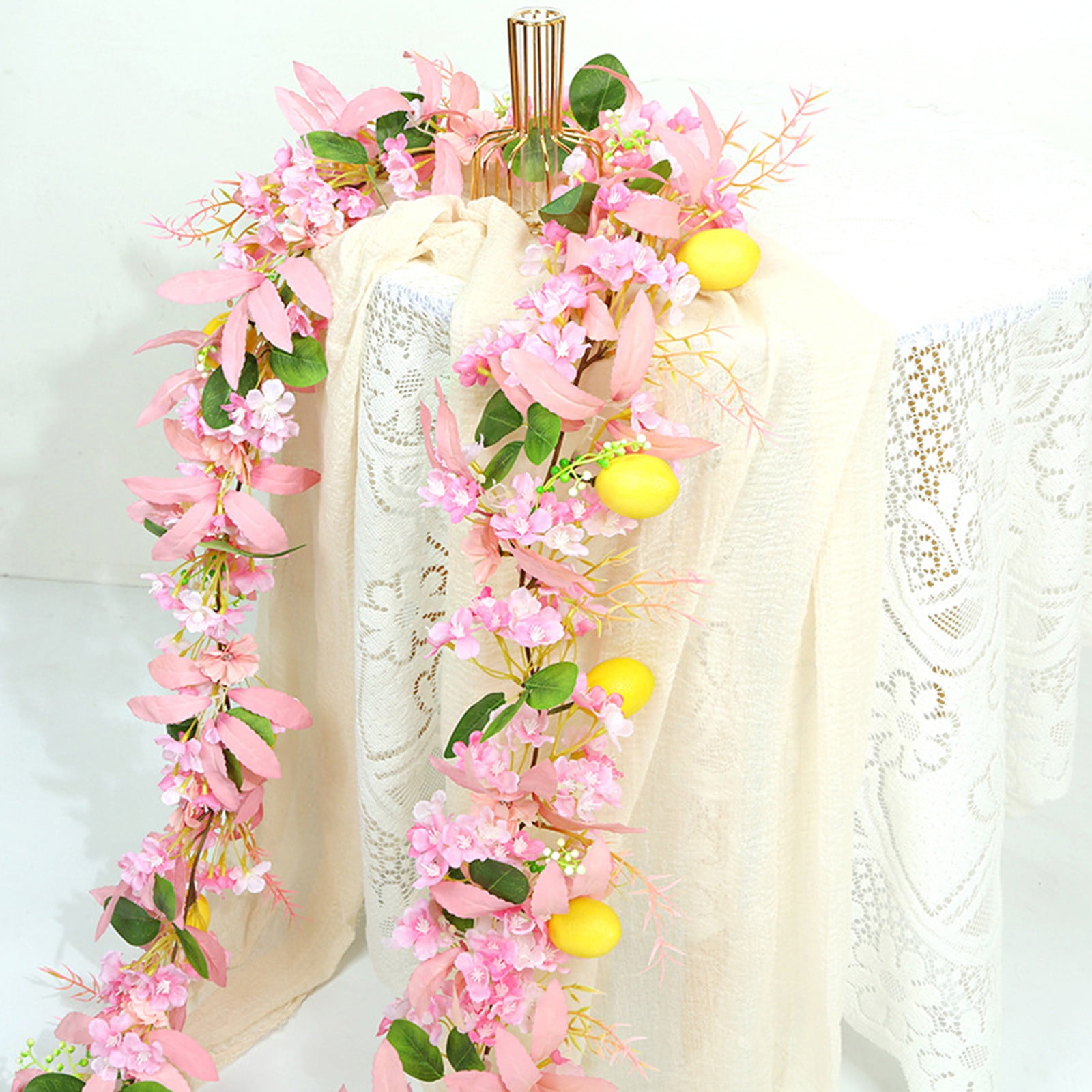 Peacheart 5.9FT Artificial Lemon Garland, Faux Lemon Hanging Vine with ...