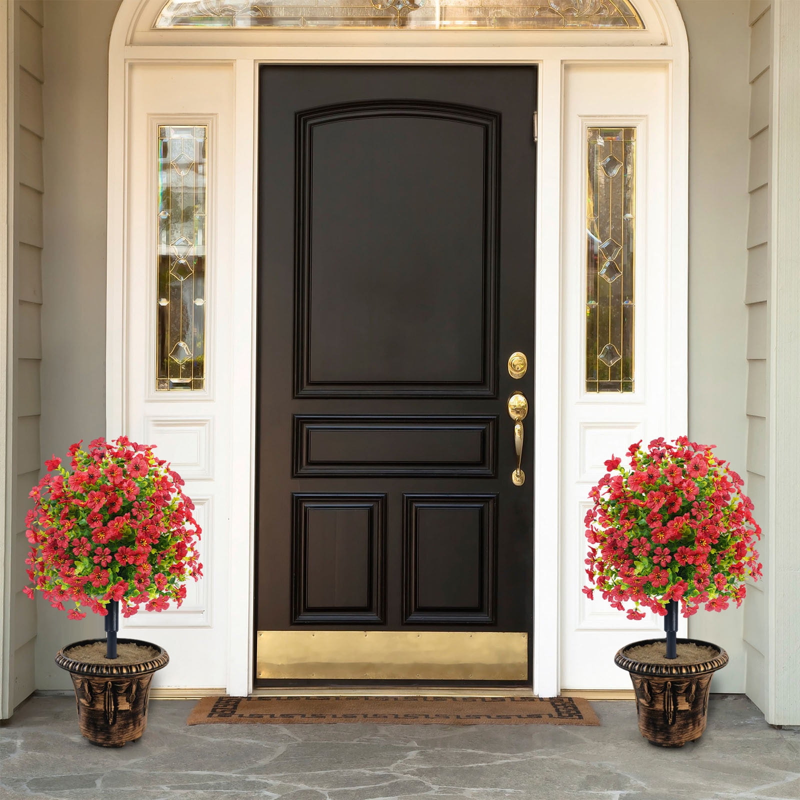 Peacheart Artificial Daisy Flower Stake for Outdoor, UV Resistant Fake ...