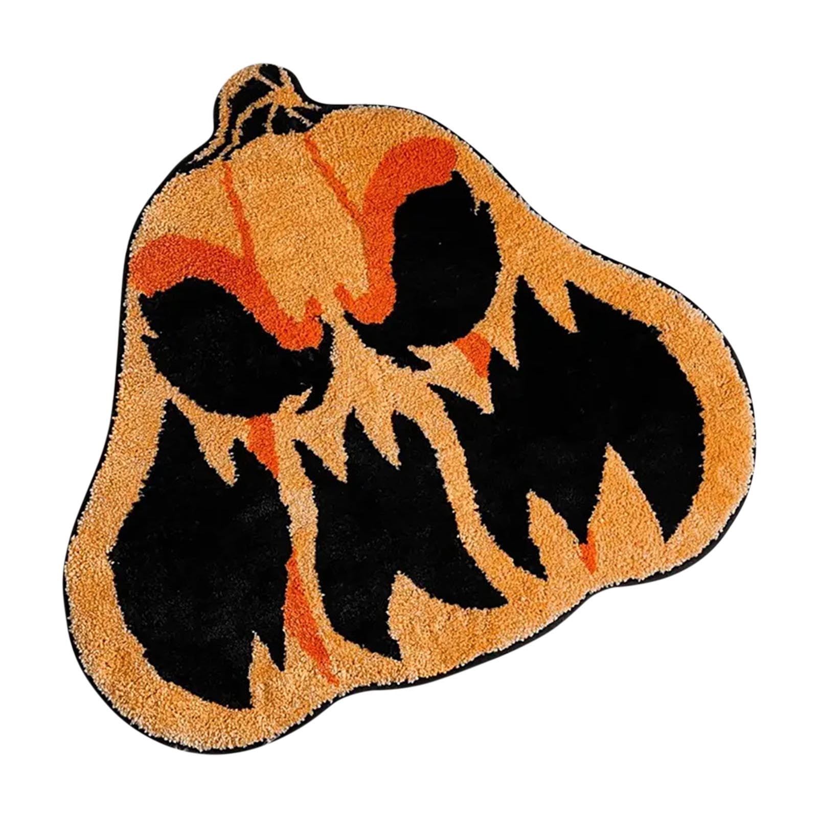 Peacheart Halloween Door Mat, Non-Slip Washable Spooky Pumpkin Shaped ...