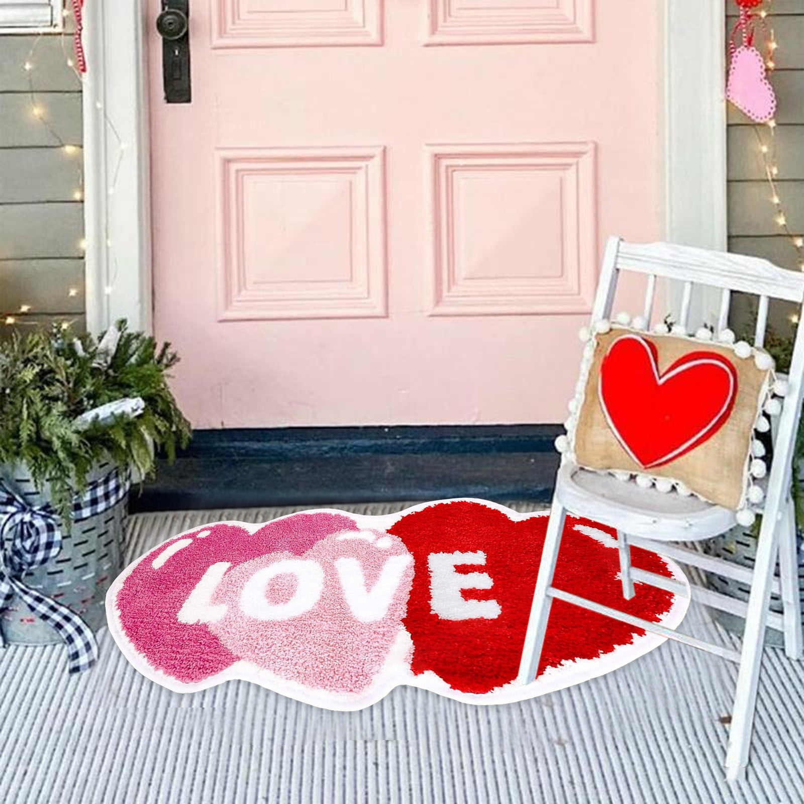 Peacheart Valentine's Day Love Heart Rugs, 35.4 x 23.6 Inches Non-Slip ...