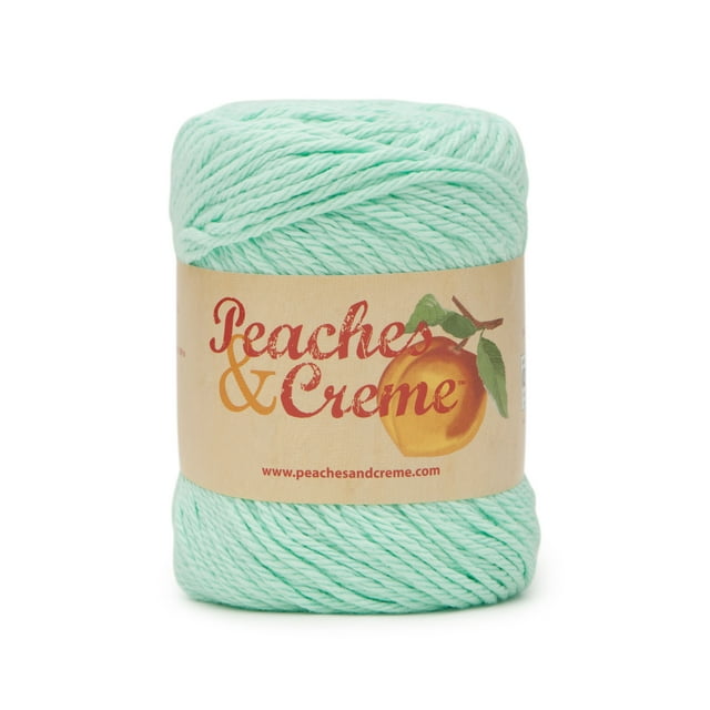 Peaches & Crème Cotton Mint Thread Yarn, 1 Each - Walmart Business Supplies