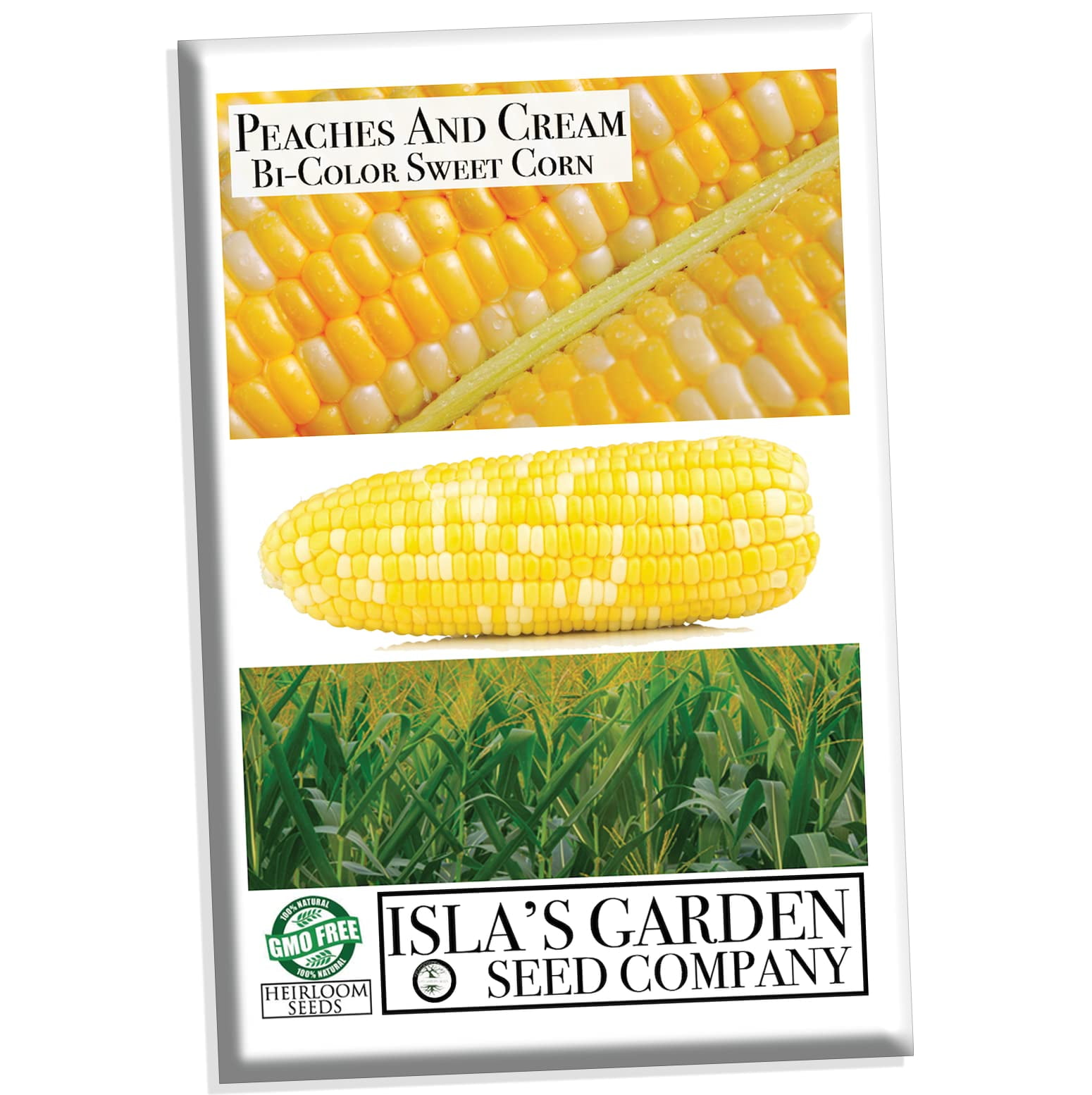 Peaches and Cream Bi-Color Sweet Corn Seeds MHD1for Planting, 25+ Seeds ...