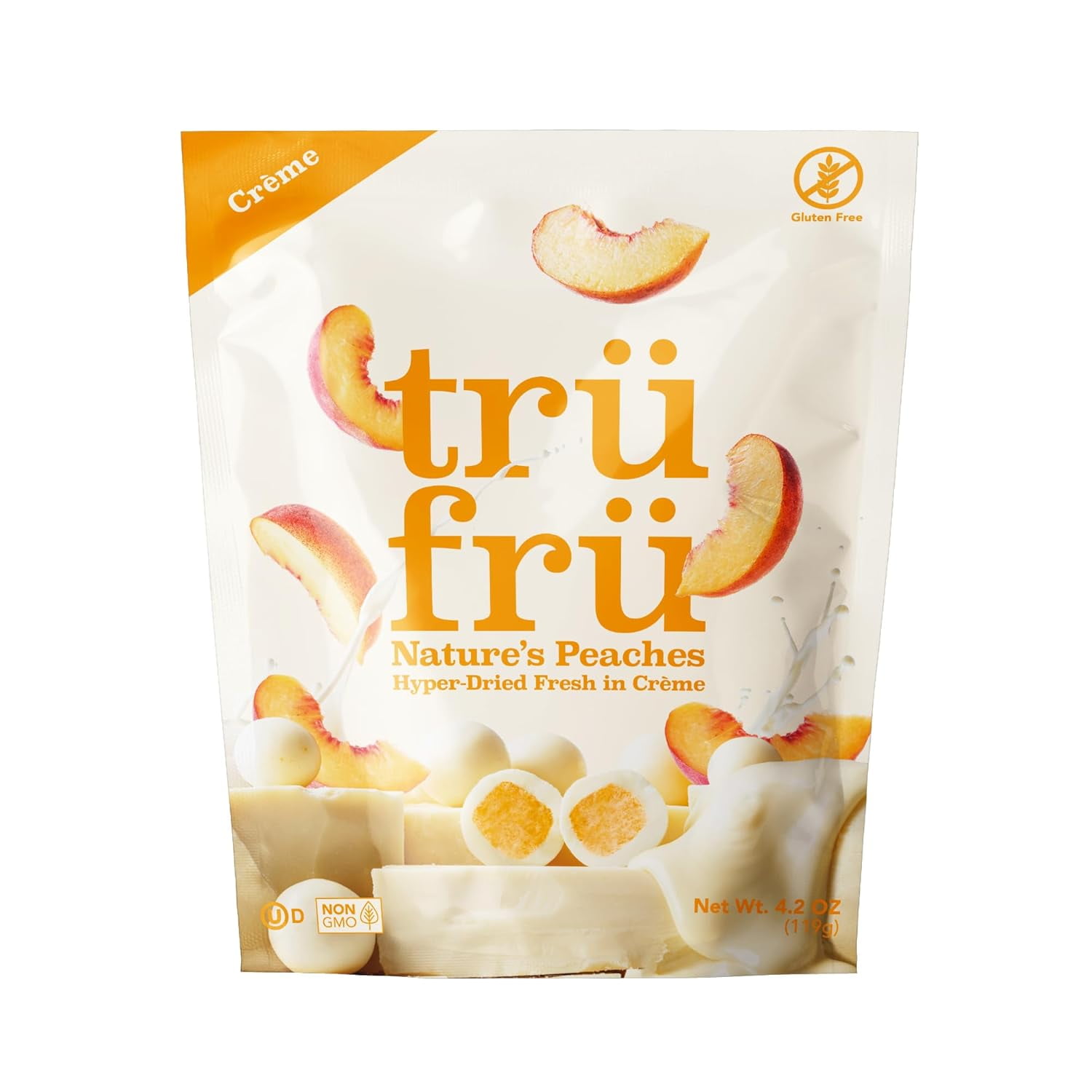 Peaches Hyper-Dried in Crème, Premium Gourmet Freeze Dried Snack, 4.2 ...