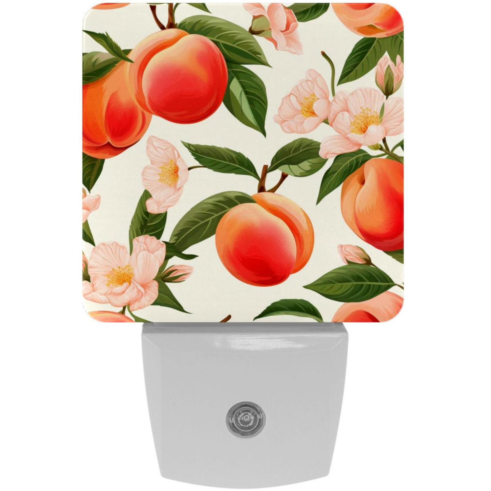 Peaches LED Square Night Lights - Energy Efficient Plug-in Wall Lamp ...