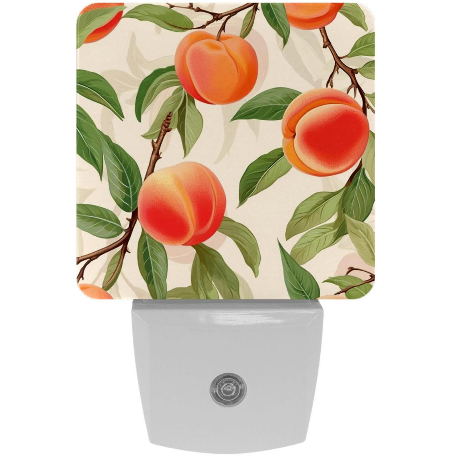 Peaches LED Square Night Lights - Portable and Stylish for Bedroom and ...