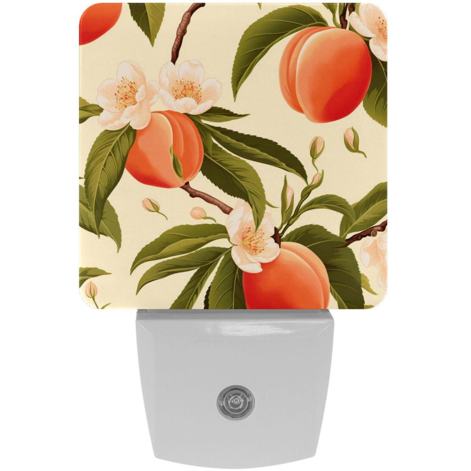 Peaches LED Square Night Lights - Portable and Stylish for Bedroom and ...