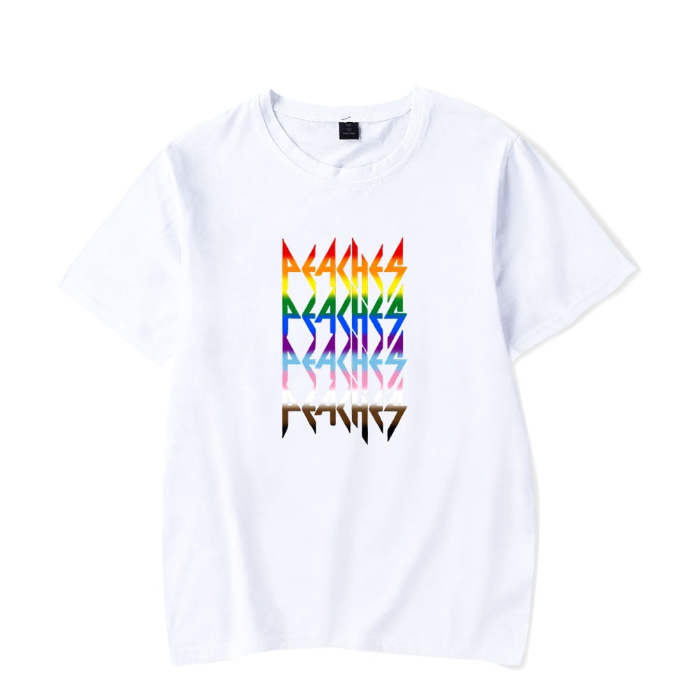 Peaches Pride Logo T-Shirt Men/Women Streetwear T-Shirt Shirt Short ...