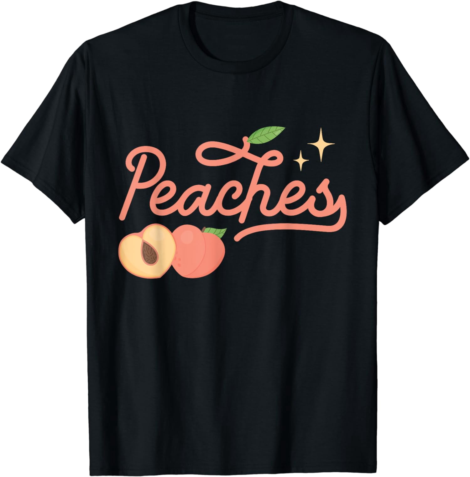 Peaches Sweet Fruit Peach T-Shirt - Walmart.com
