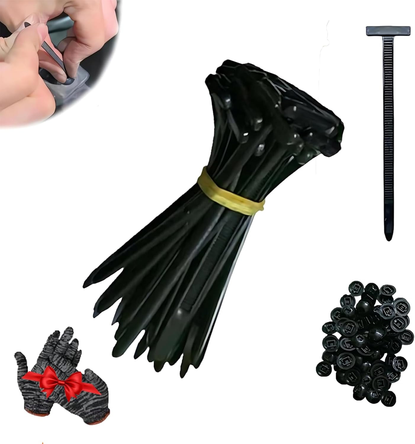 Peachloft Car Fasteners, Zippered Clips Auto, 100/50pcs Nylon Universal ...