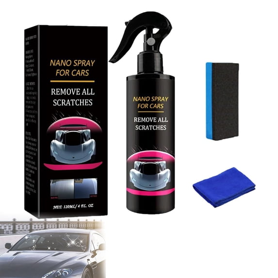 Peachloft Car Spray, Ceramic Shine Spray for Vehicles, 3-in-1 Scratch ...