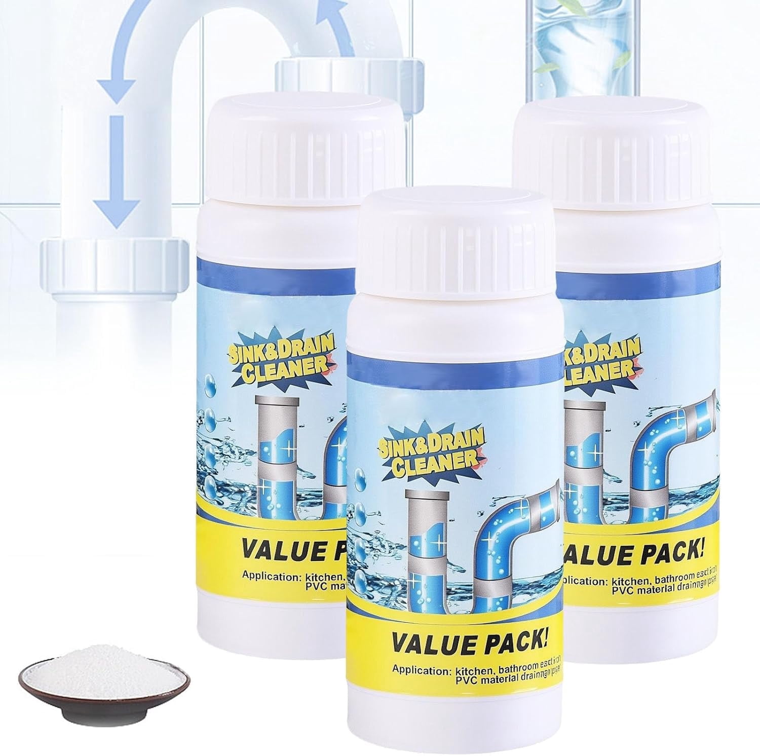Drain Cleaner, Multi-functional Pipe Unclogging Agent, Universal for ...