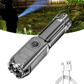 High Power Xhp70 LED Flashlight with Heavy Duty Rechargeable Lithium ...