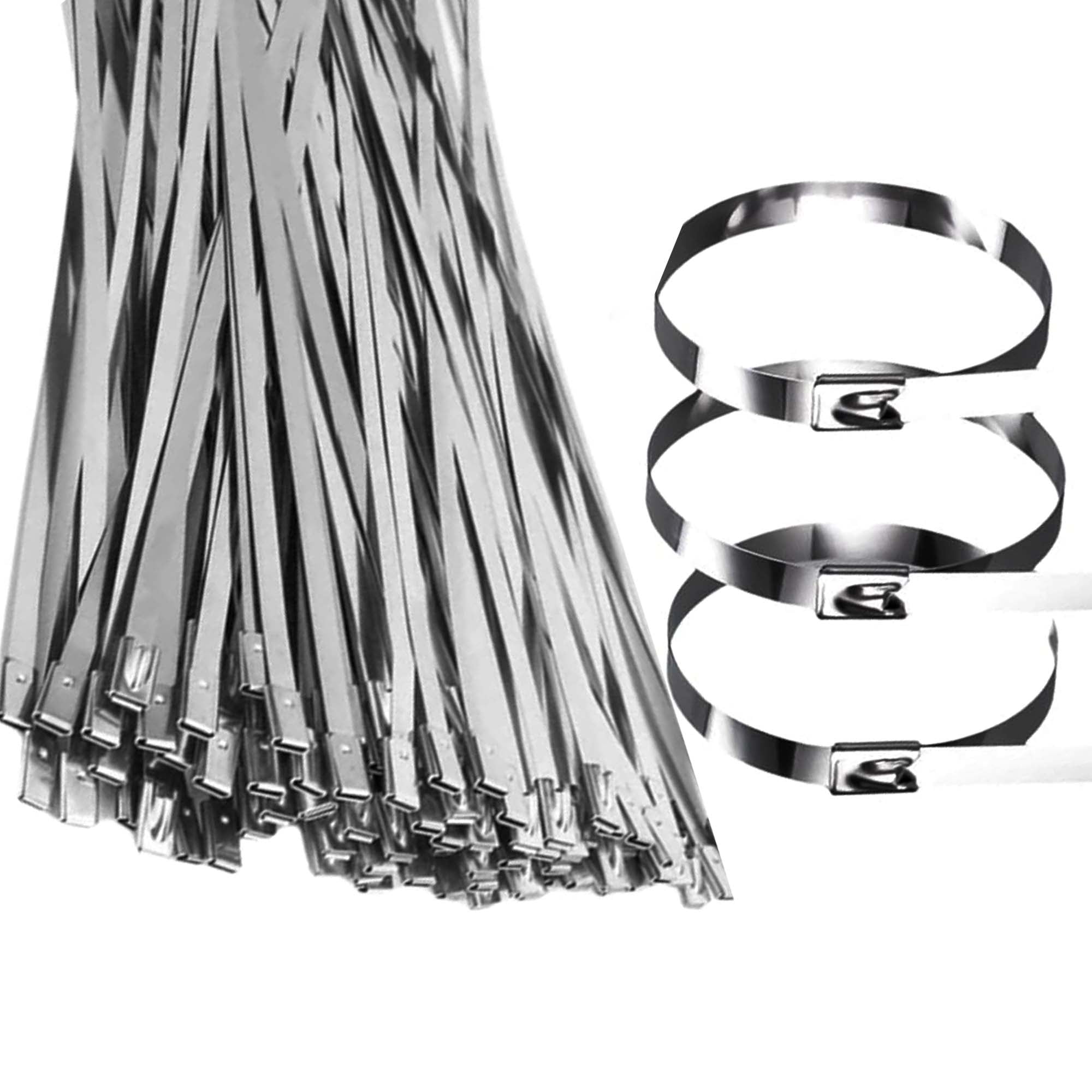 Peachloft Zip Ties 100/150pcs,2025 New Stainless Steel Cable Ties For ...