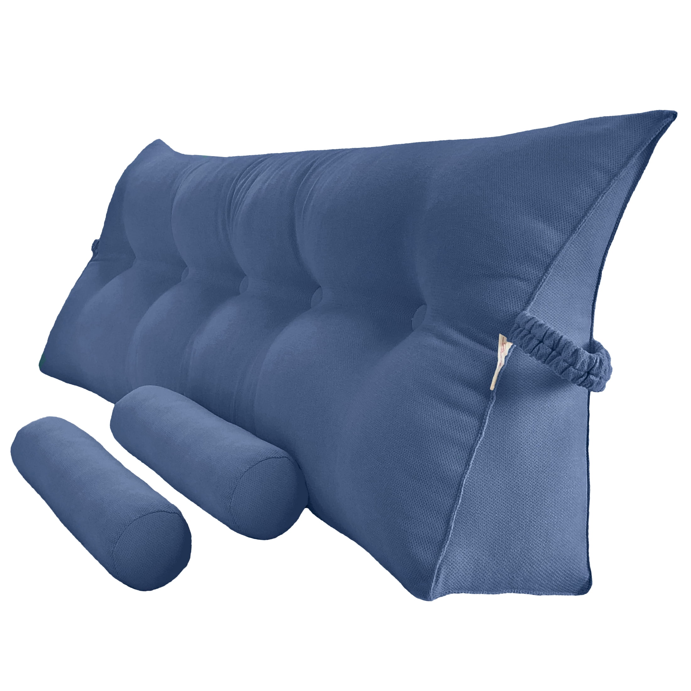 Peachwell Triangular Reading Bed Rest Pillow Large Bolster Cushion ...