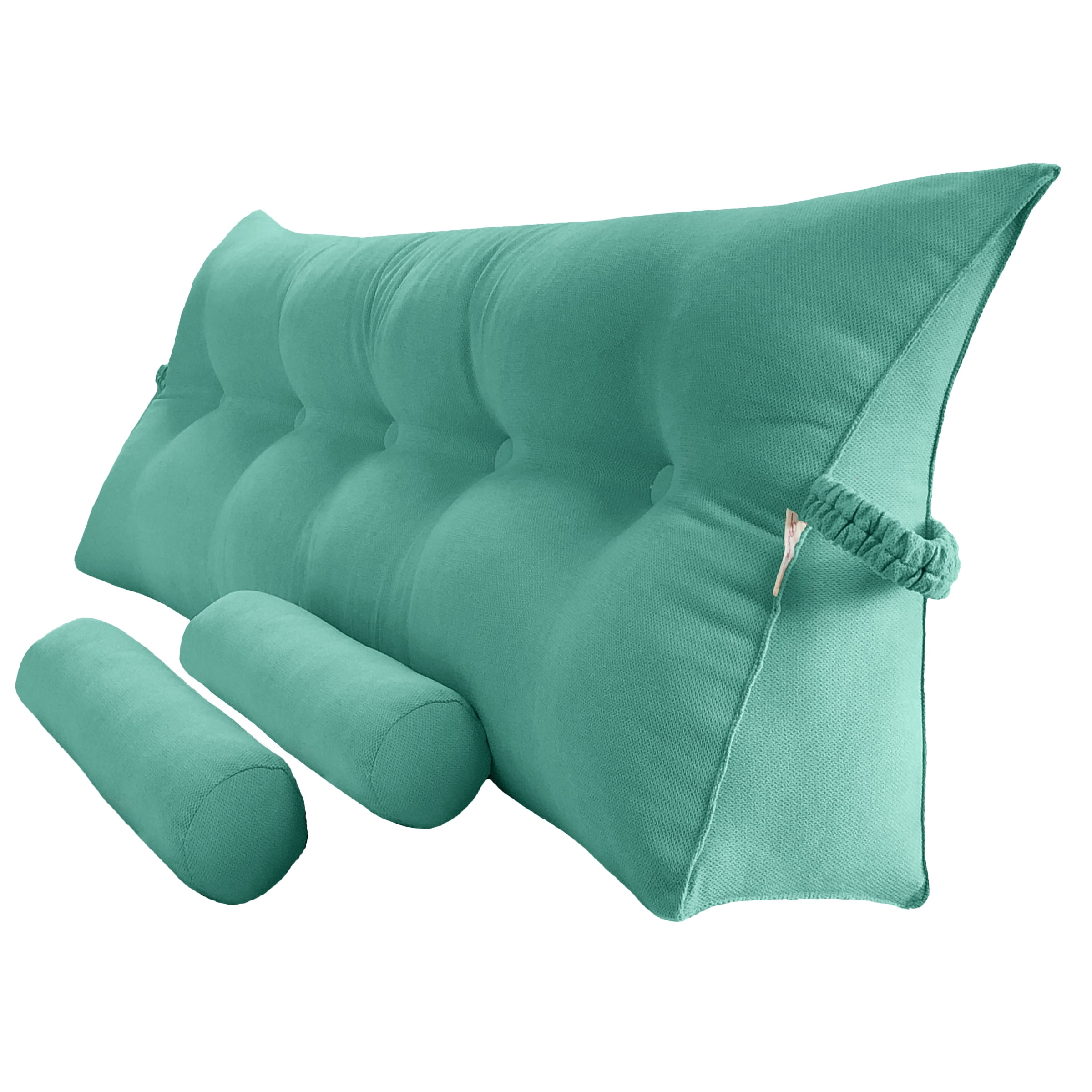 Peachwell Triangular Reading Bed Rest Pillow Large Bolster Cushion ...