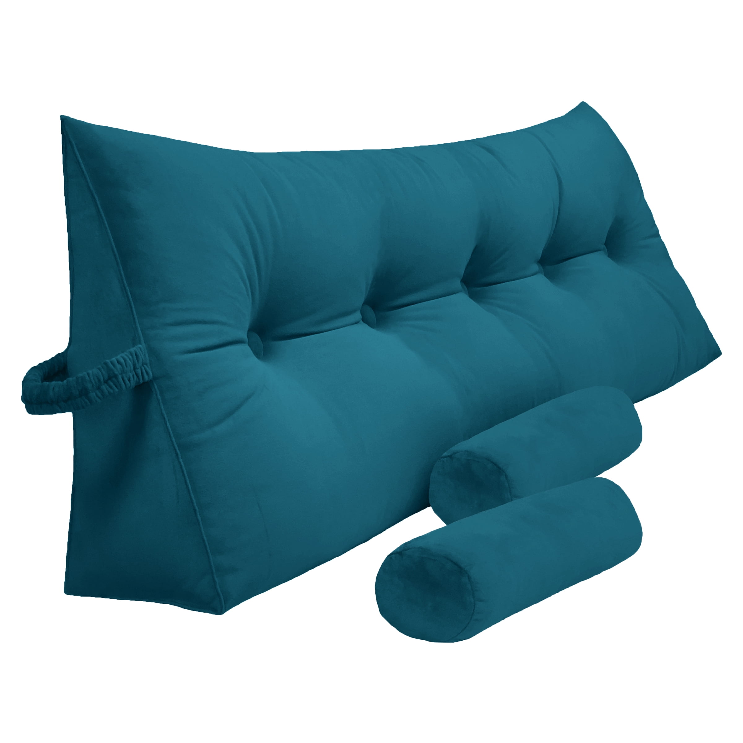 Peachwell Triangular Reading Bedrest Pillow Large Bolster Cushion ...