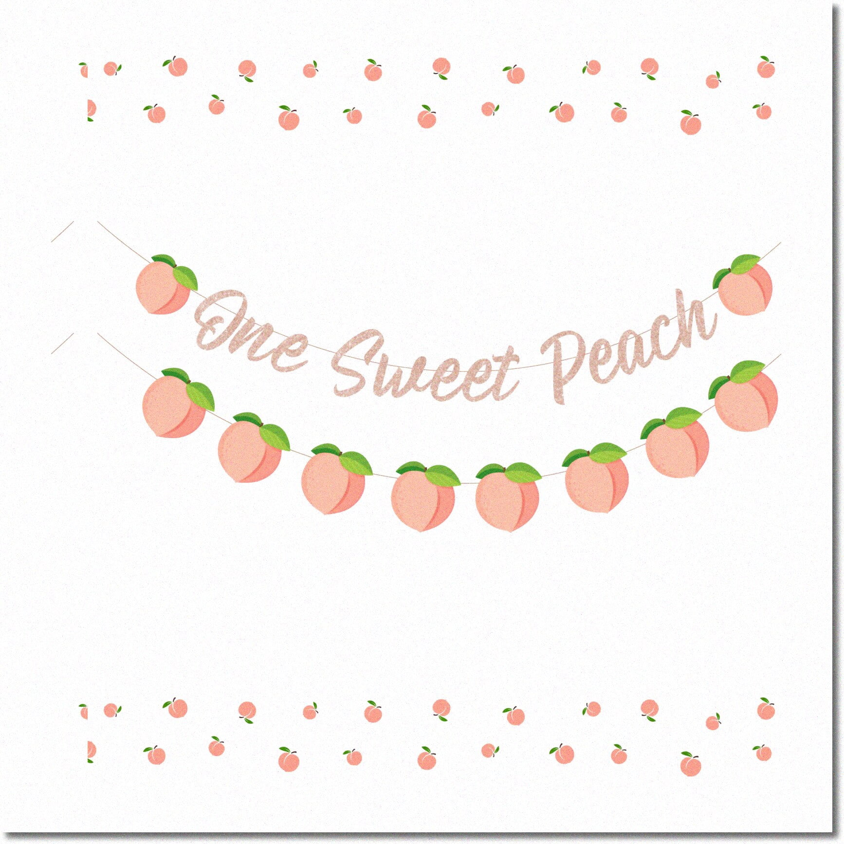 Peachy Princess Party Pack - Sweet Peach Banner & 1st Birthday ...