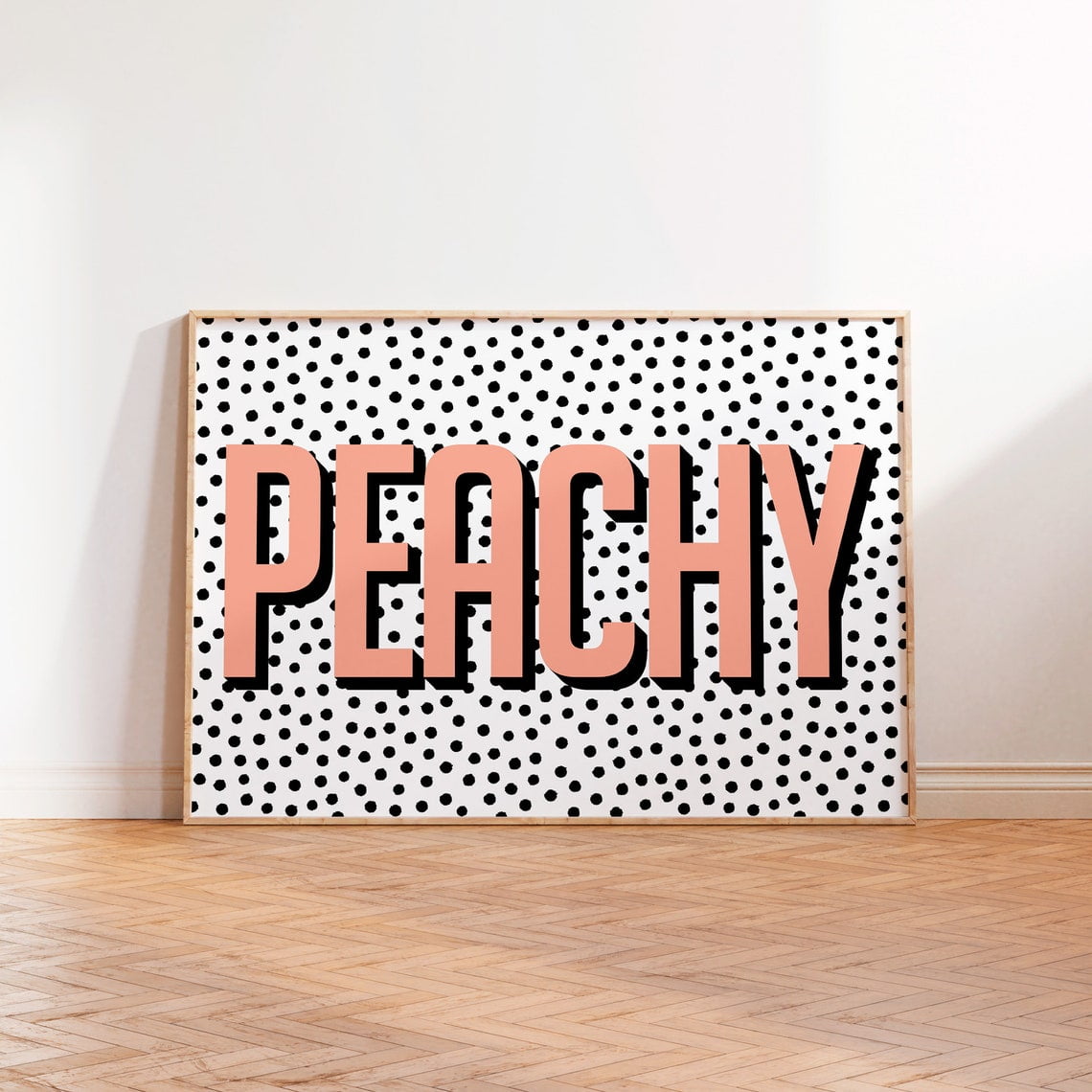 Peachy Wall Art Poster, Peachy Posters, Fun Bathroom Posters, Bathroom ...
