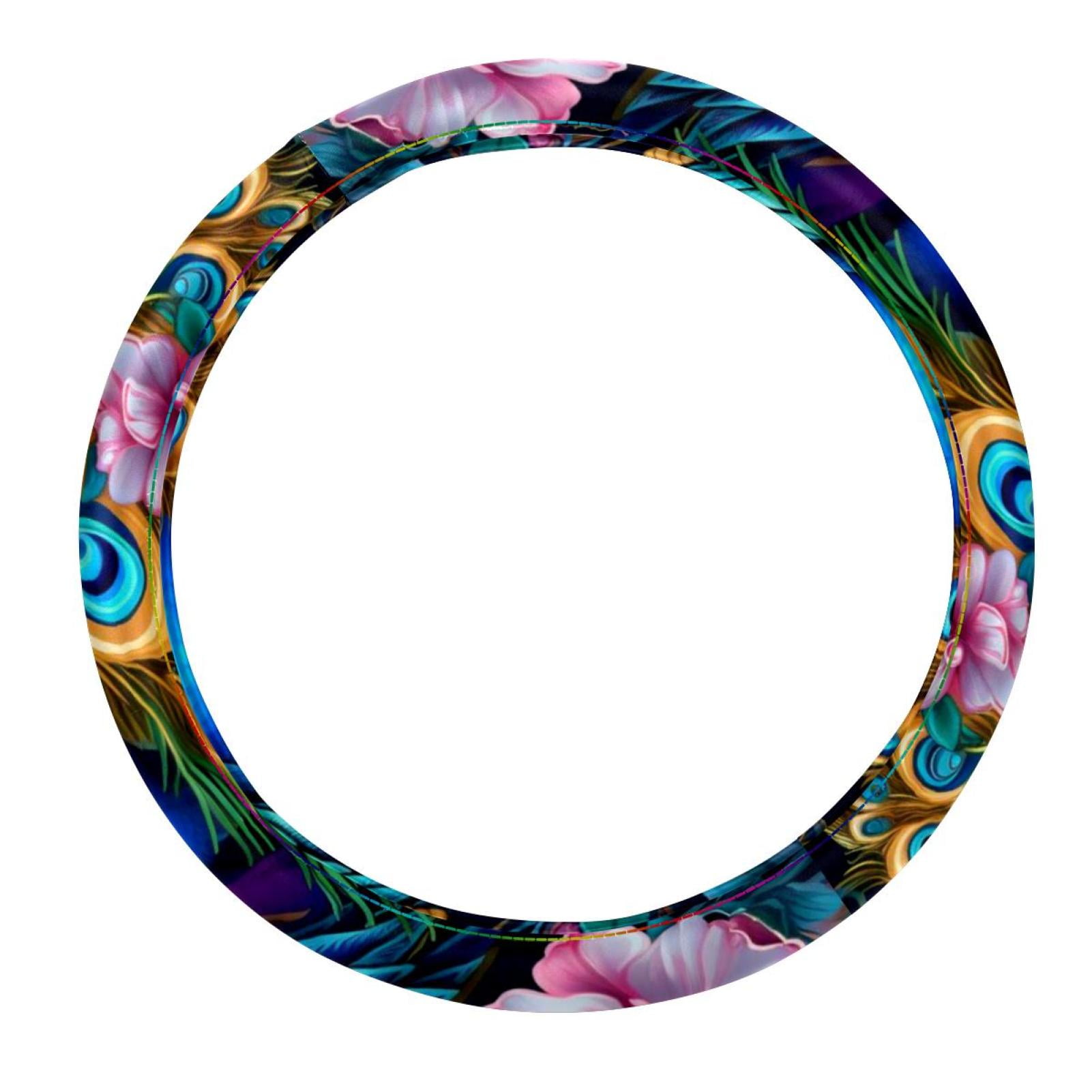 Peacock 14.5 Inch Car Wheel Cover, Printing Design, PVC Leather, Auto ...