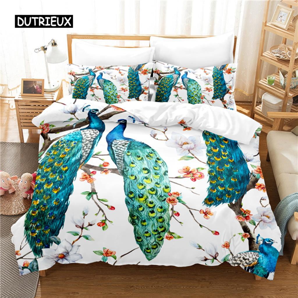 Peacock Bedding Set Duvet Cover Set 3d Bedding Digital Printing Bed ...
