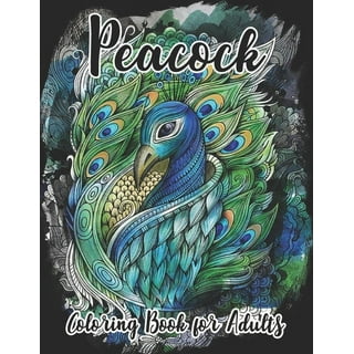 peacock coloring pages already colored