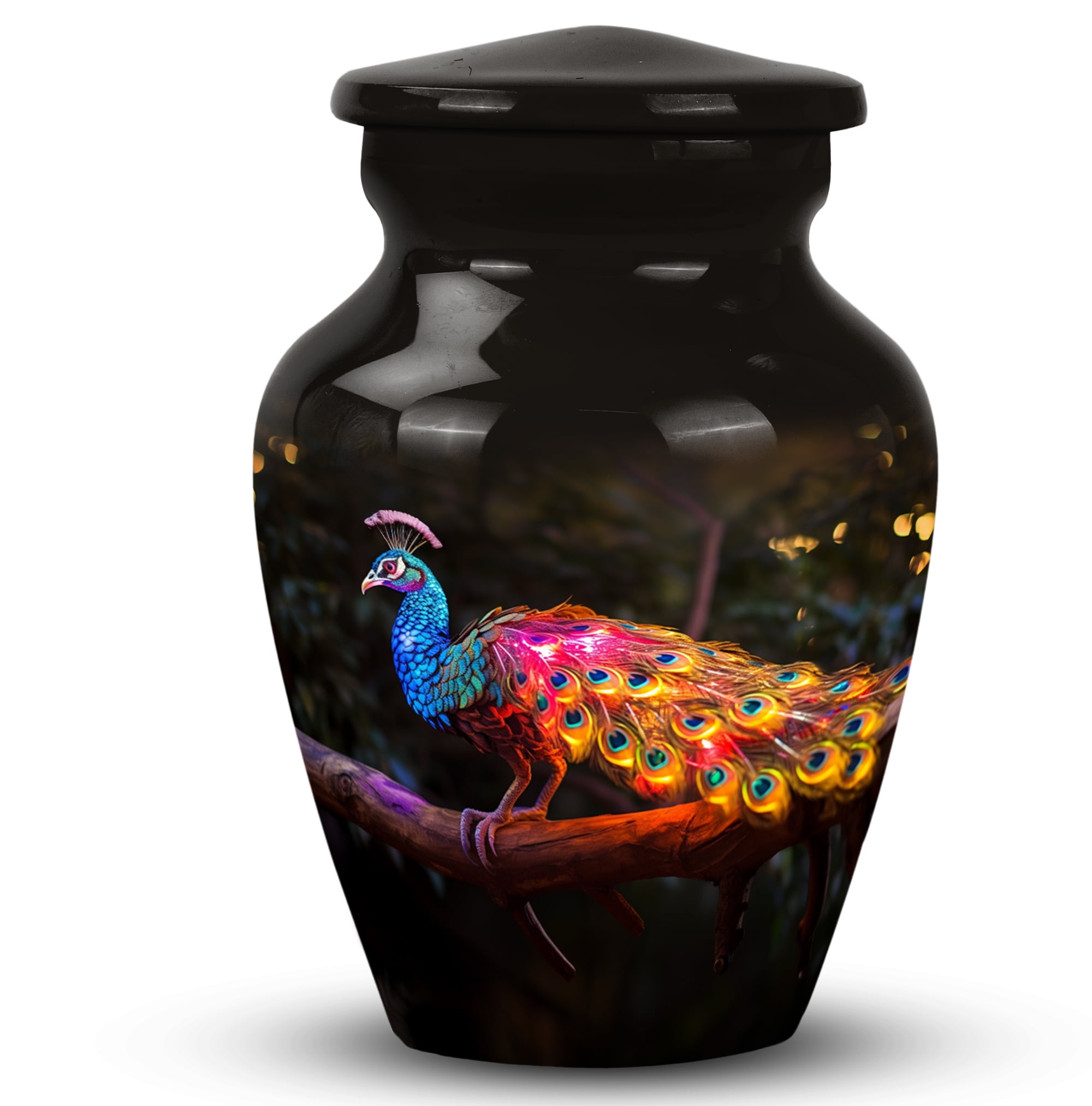 Peacock Cremation Urn Human Ashes - Memorial Keepsakes For Ashes ...