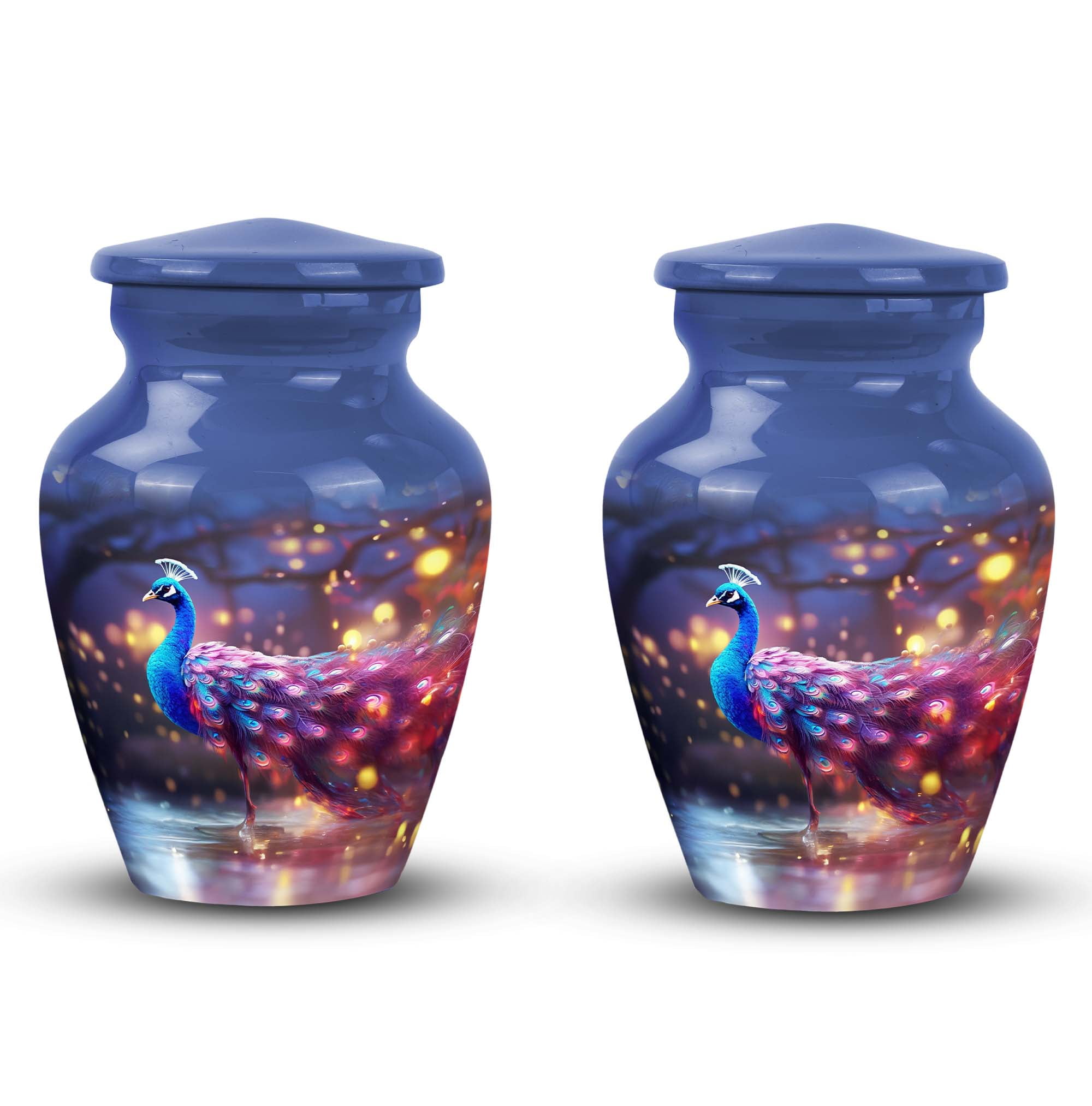 Peacock Decor Ambience - Blue Peacock Urns For Ashes Adult Female Mom ...