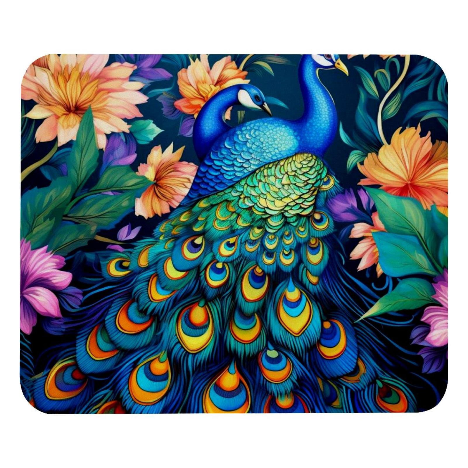 Peacock Feather Beautiful Mousepad, Non-Slip Mouse Pad, Office Desk Mat ...