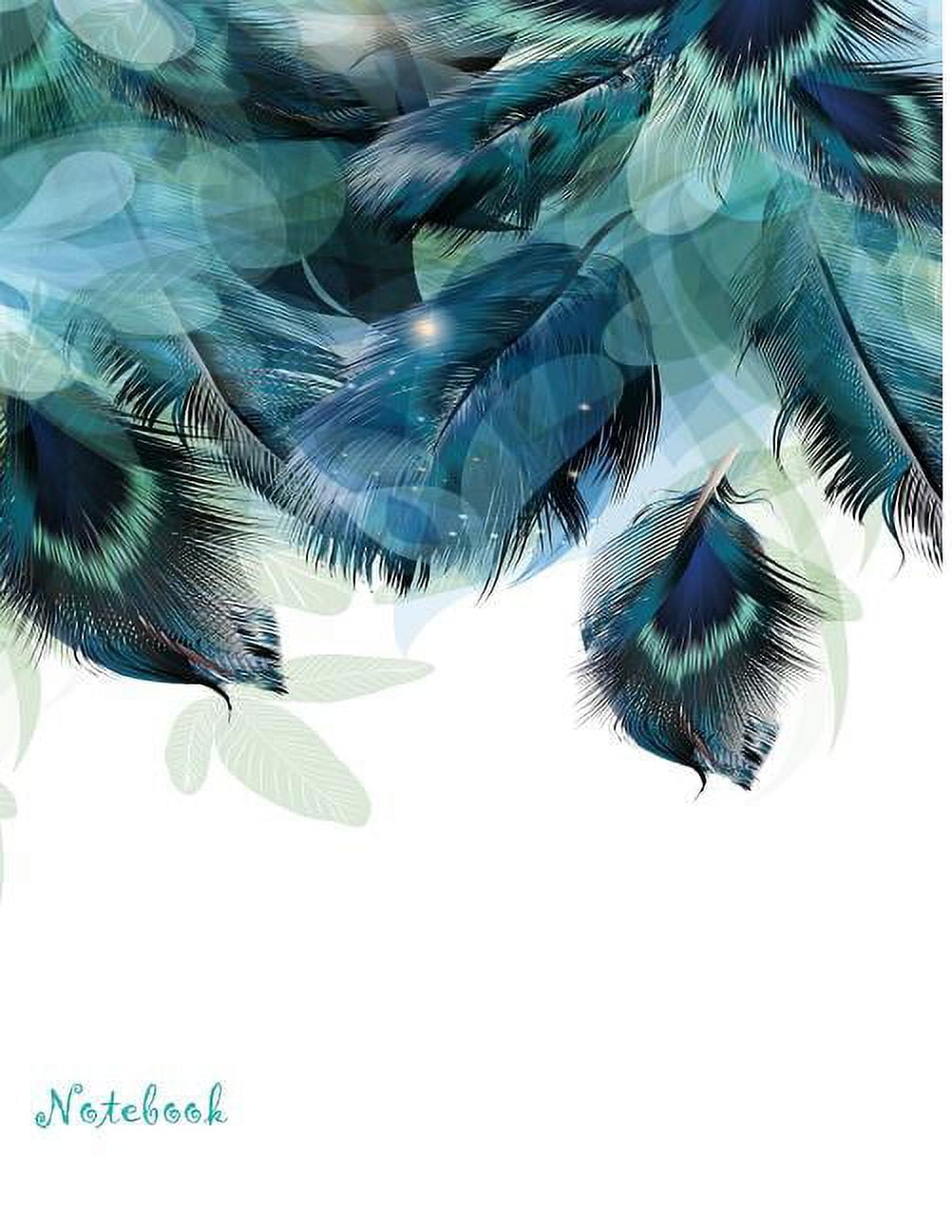 Peacock Feathers Notebook: Notebook: Peacock feathers cover and Dot ...