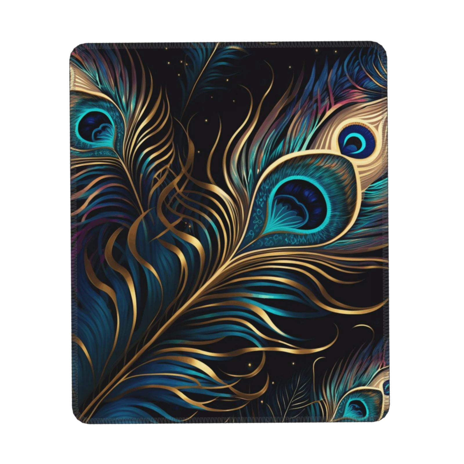 Peacock Feathers Peafowl Gaming Mouse Pad 7.9 x 9.5 in Rectangle ...