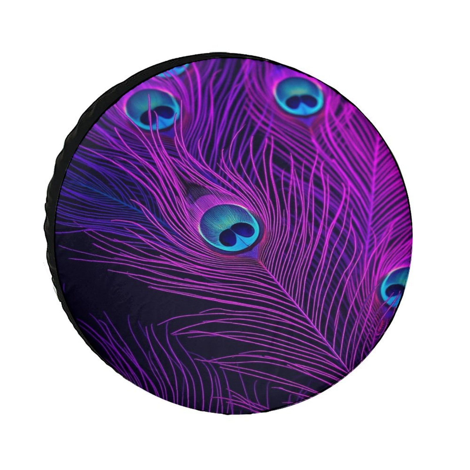 Peacock Feathers Spare Tire Cover Dust-Proof Wheel Tire Cover Fit ...