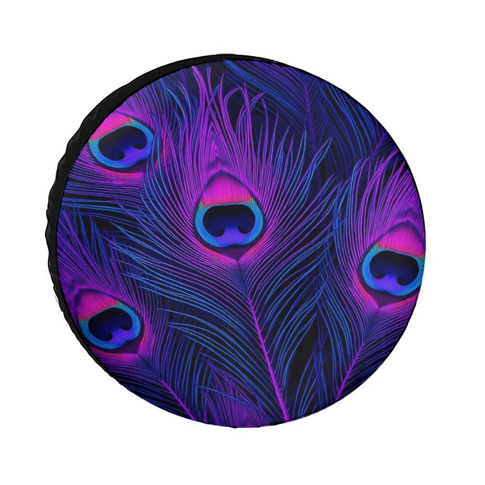 Peacock Feathers Spare Tire Cover Weatherproof Wheel Camper Protectors ...