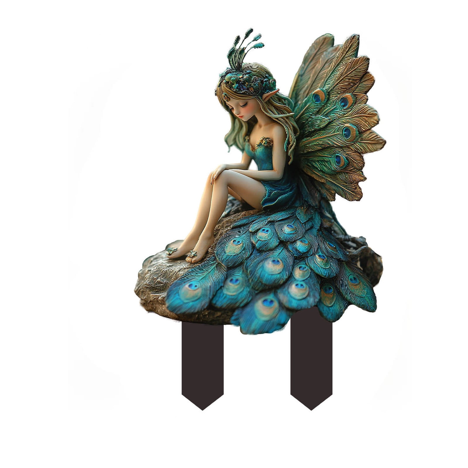 Peacock Garden Statue Acrylic Outdoor Decor Waterproof Decorative Bird ...